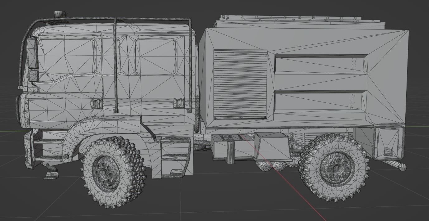 MAN TGA Firetruck 3D model | CGTrader