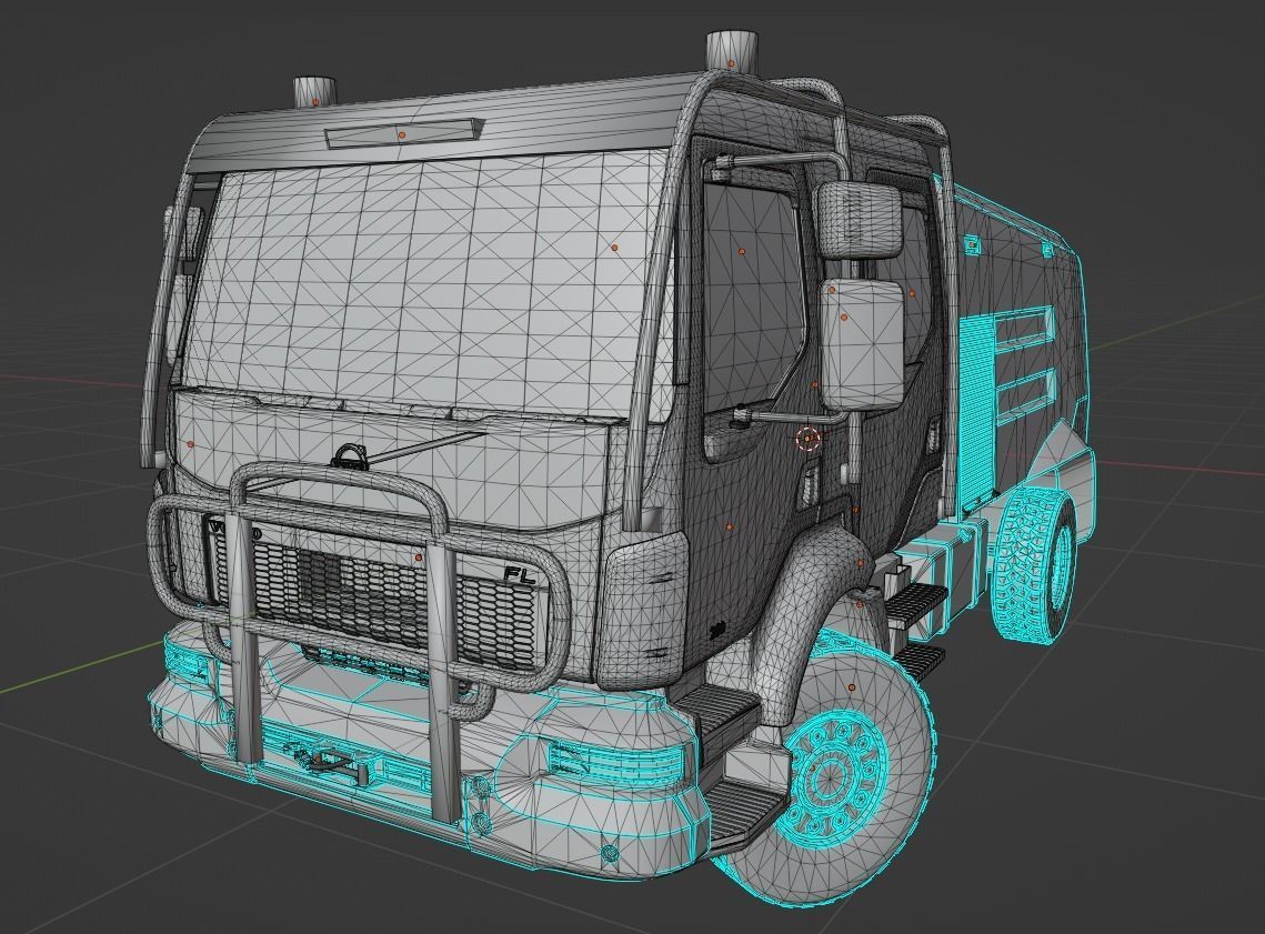 Volvo FL Firetruck 3D model | CGTrader