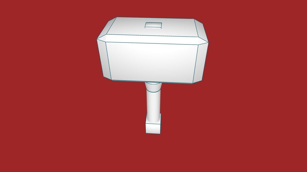 Warrior Hammer Base Model 3D model | CGTrader
