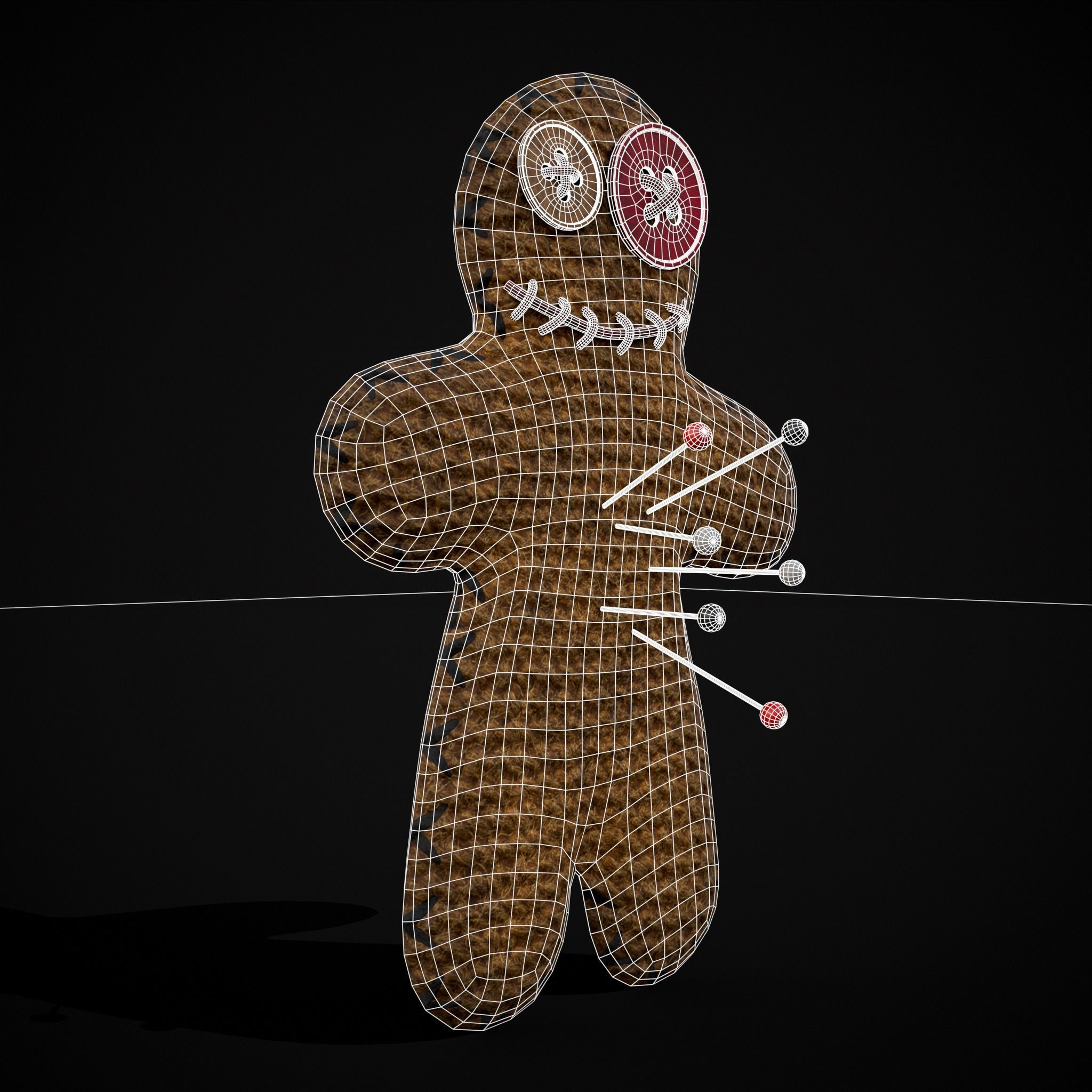 Simple Burlap Pin Effigy free VR / AR / low-poly 3D model | CGTrader