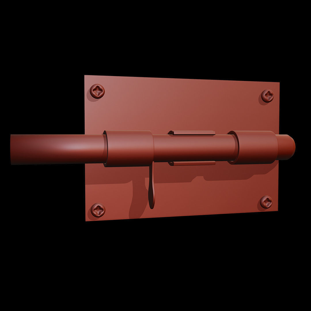 USED METAL LOCK - LATCH SCALES 1-1 AND 1-32 3D model | CGTrader