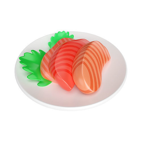 3D model Cartoon Sashimi VR / AR / low-poly | CGTrader