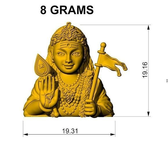 MURUGAN PENDENT 3D model 3D printable | CGTrader