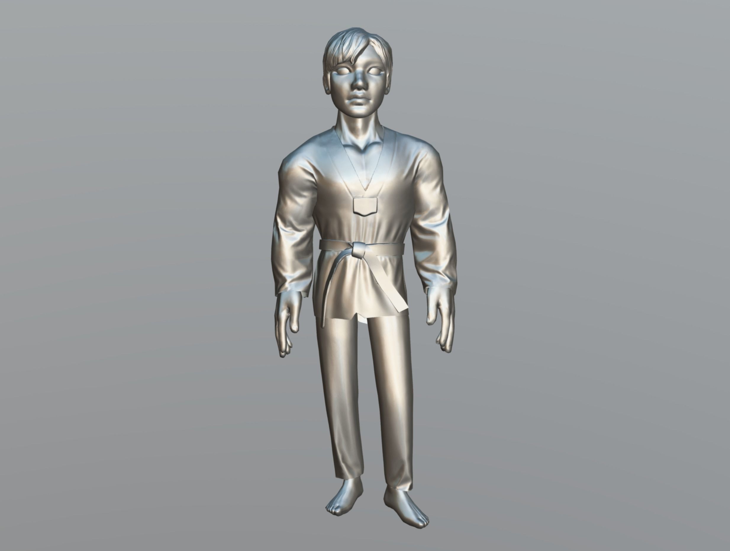 3D model Taekwondo Player VR / AR / low-poly rigged animated | CGTrader