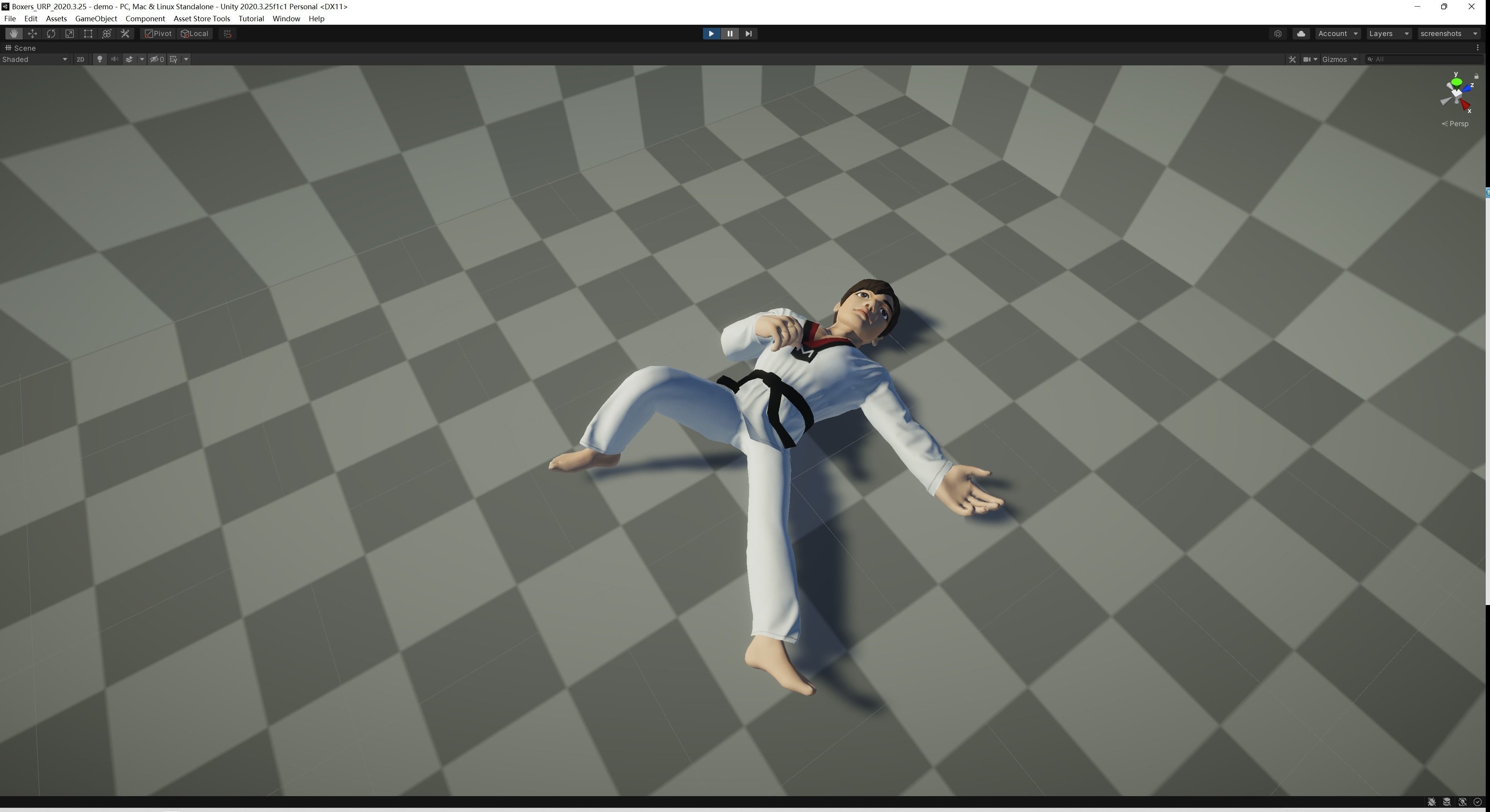 3D model Taekwondo Player VR / AR / low-poly rigged animated | CGTrader
