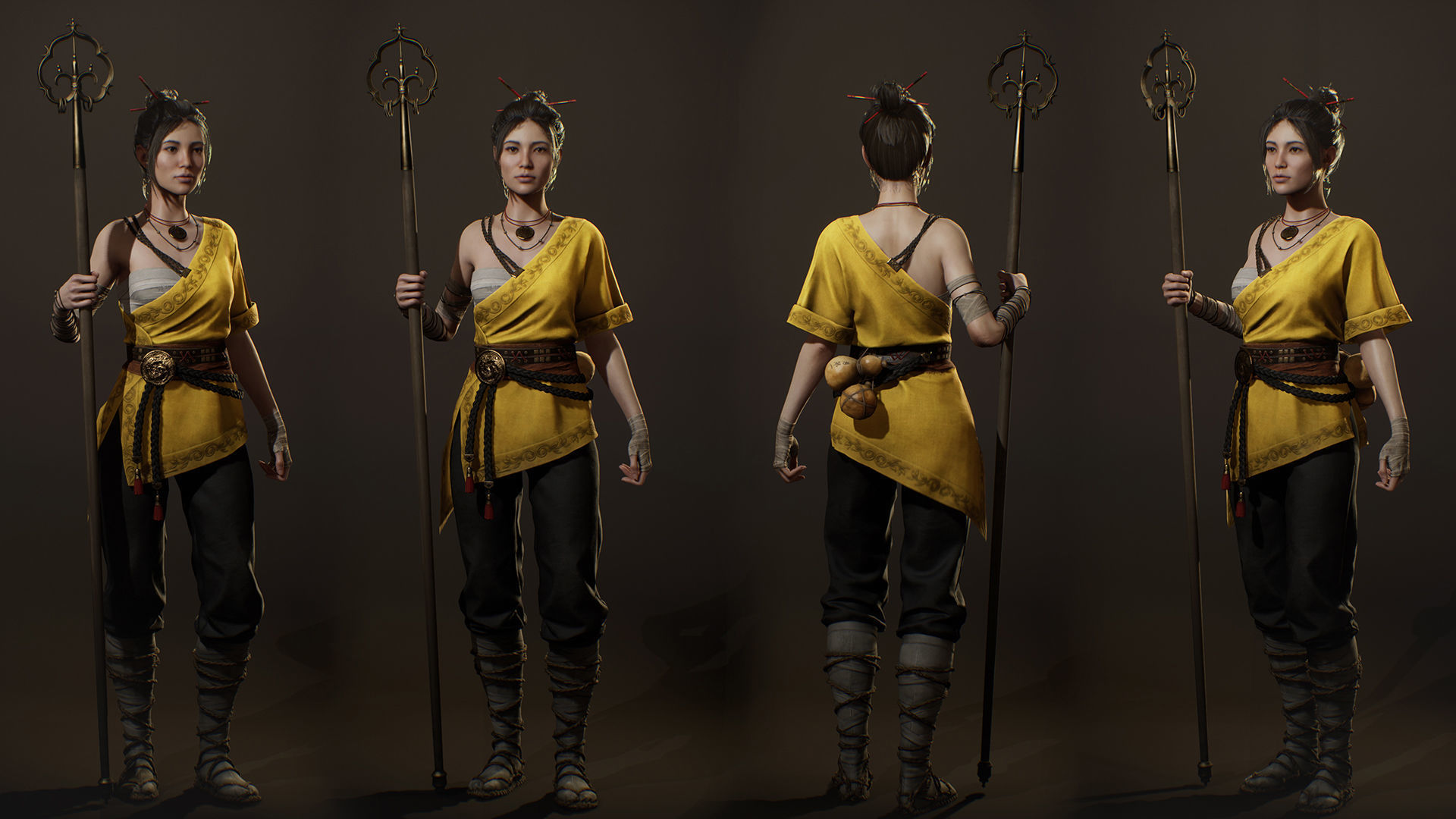 3D model Girl Monk vma01 VR / AR / low-poly | CGTrader