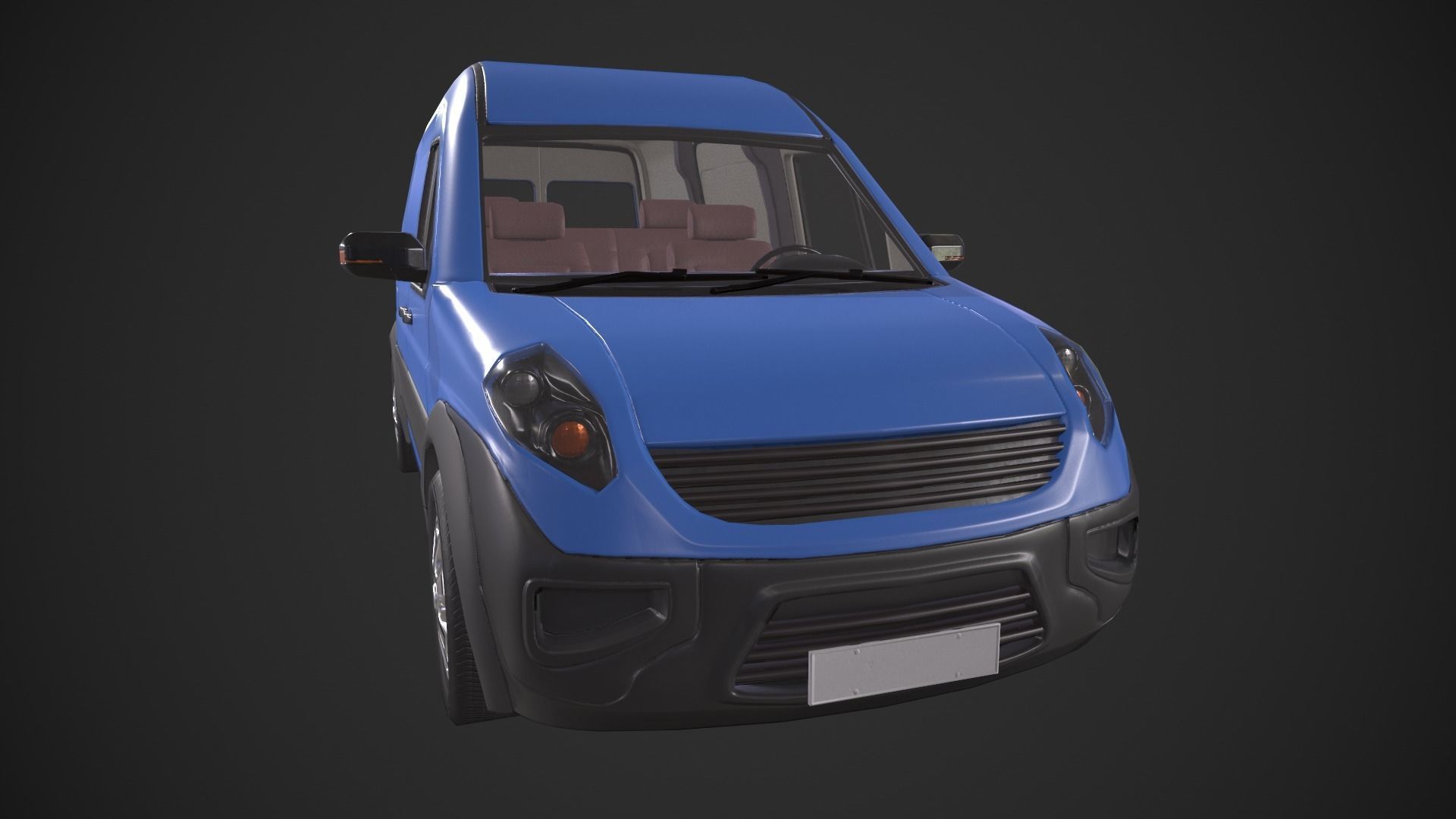 3D model Generic Van VR / AR / low-poly | CGTrader