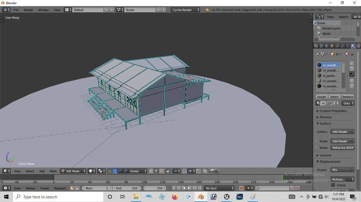 Rumah kayu panggung 017-018 3D model | CGTrader