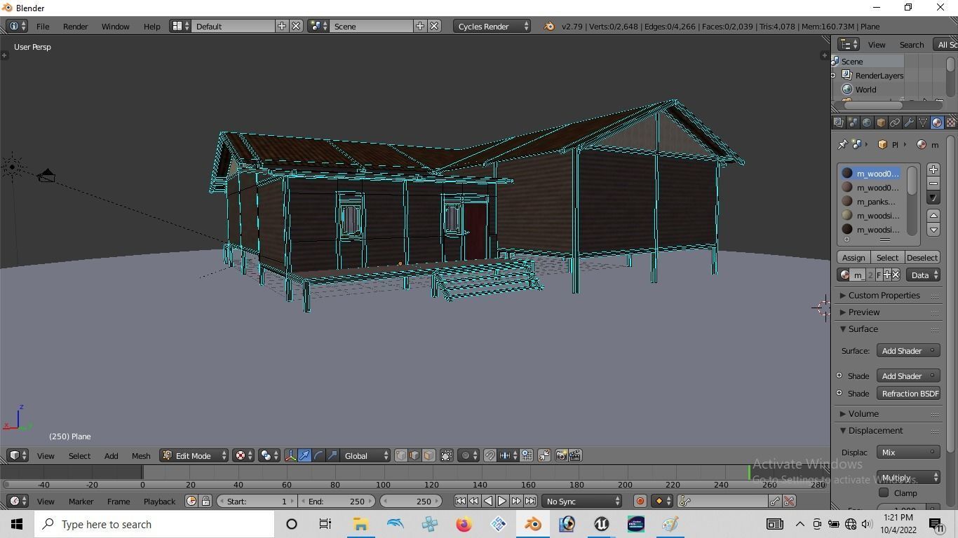 Rumah kayu panggung 017-018 3D model | CGTrader