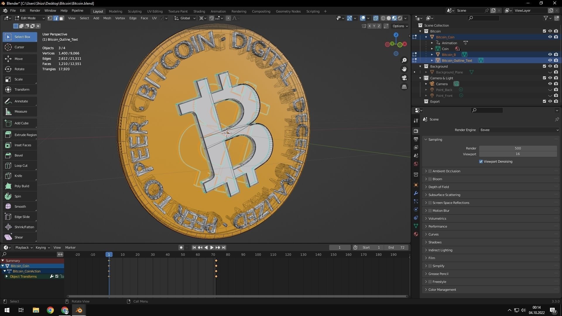 Little Bitcoin Emblem 3D model | CGTrader