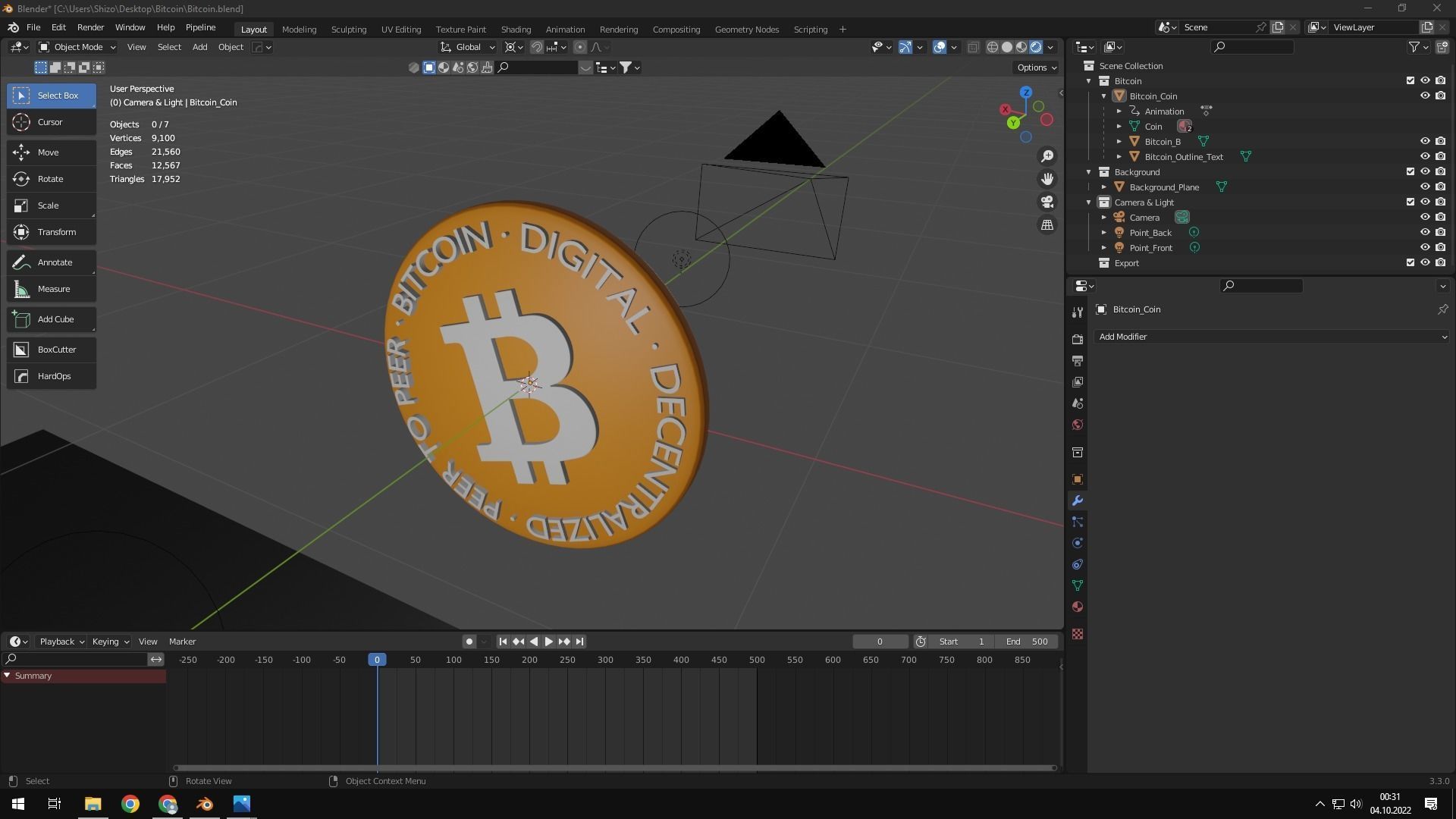 Little Bitcoin Emblem 3D model | CGTrader