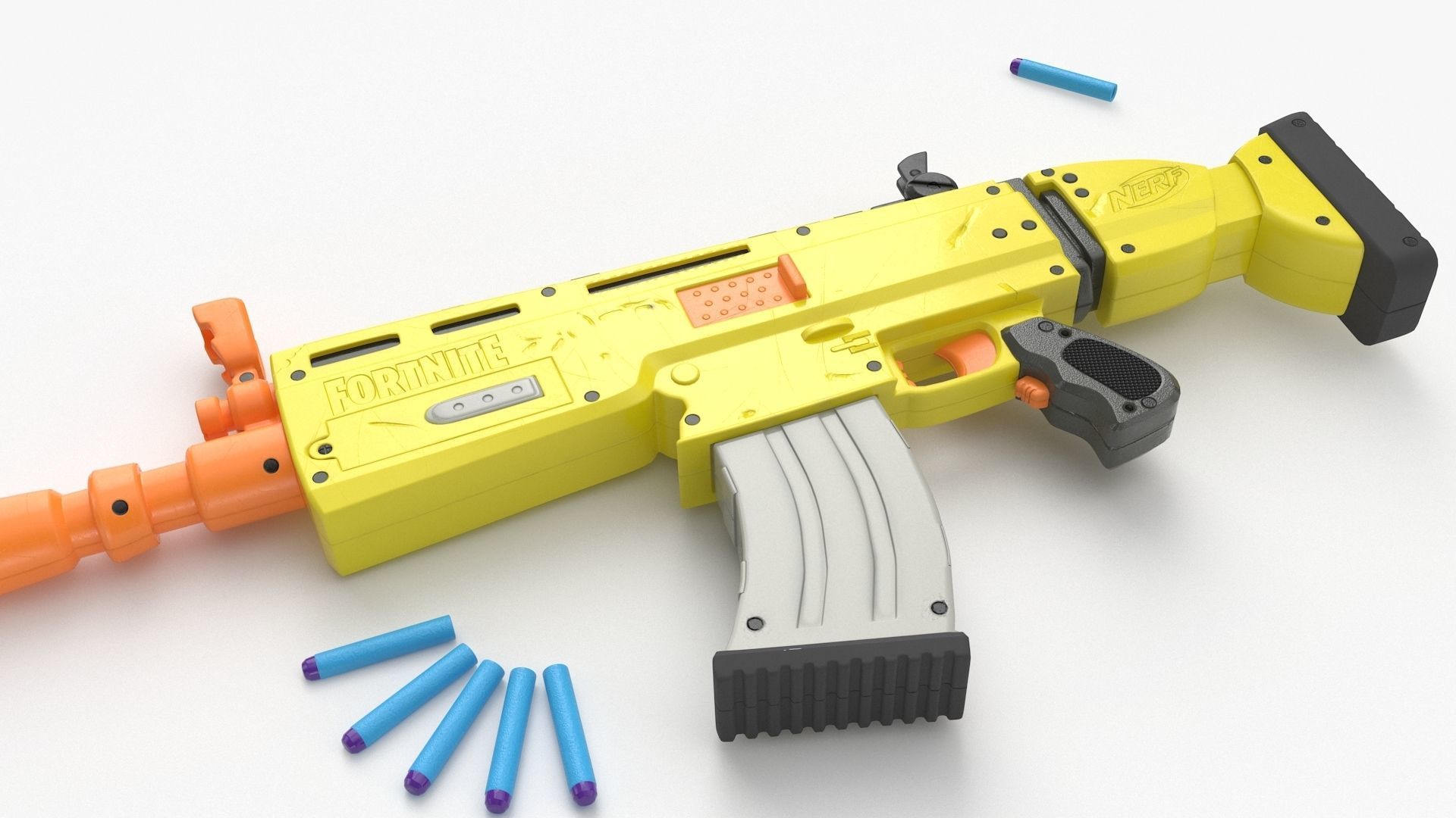 Nerf Fortnite AR-L Elite Dart Blaster 3D model | CGTrader
