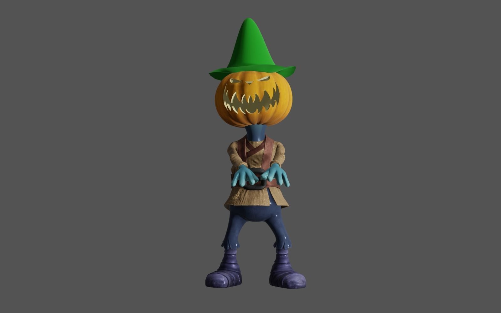 Pumkin 9 3D model animated rigged | CGTrader