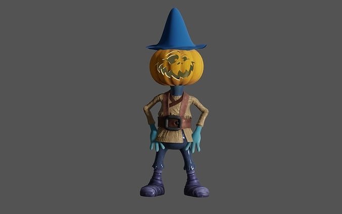 Pumkin 35 3D model animated rigged | CGTrader