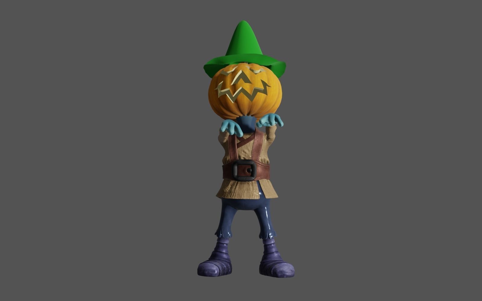Pumkin 3 3D model animated rigged | CGTrader