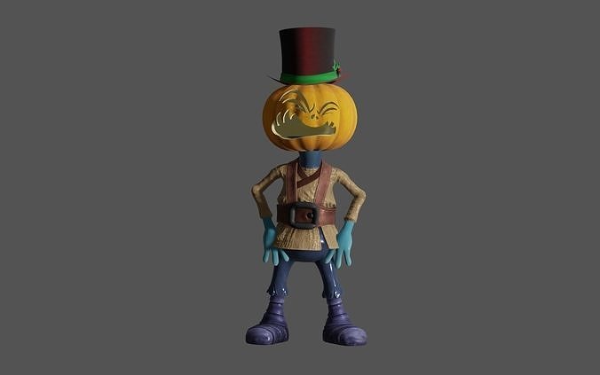 Pumkin 29 3D model animated rigged | CGTrader