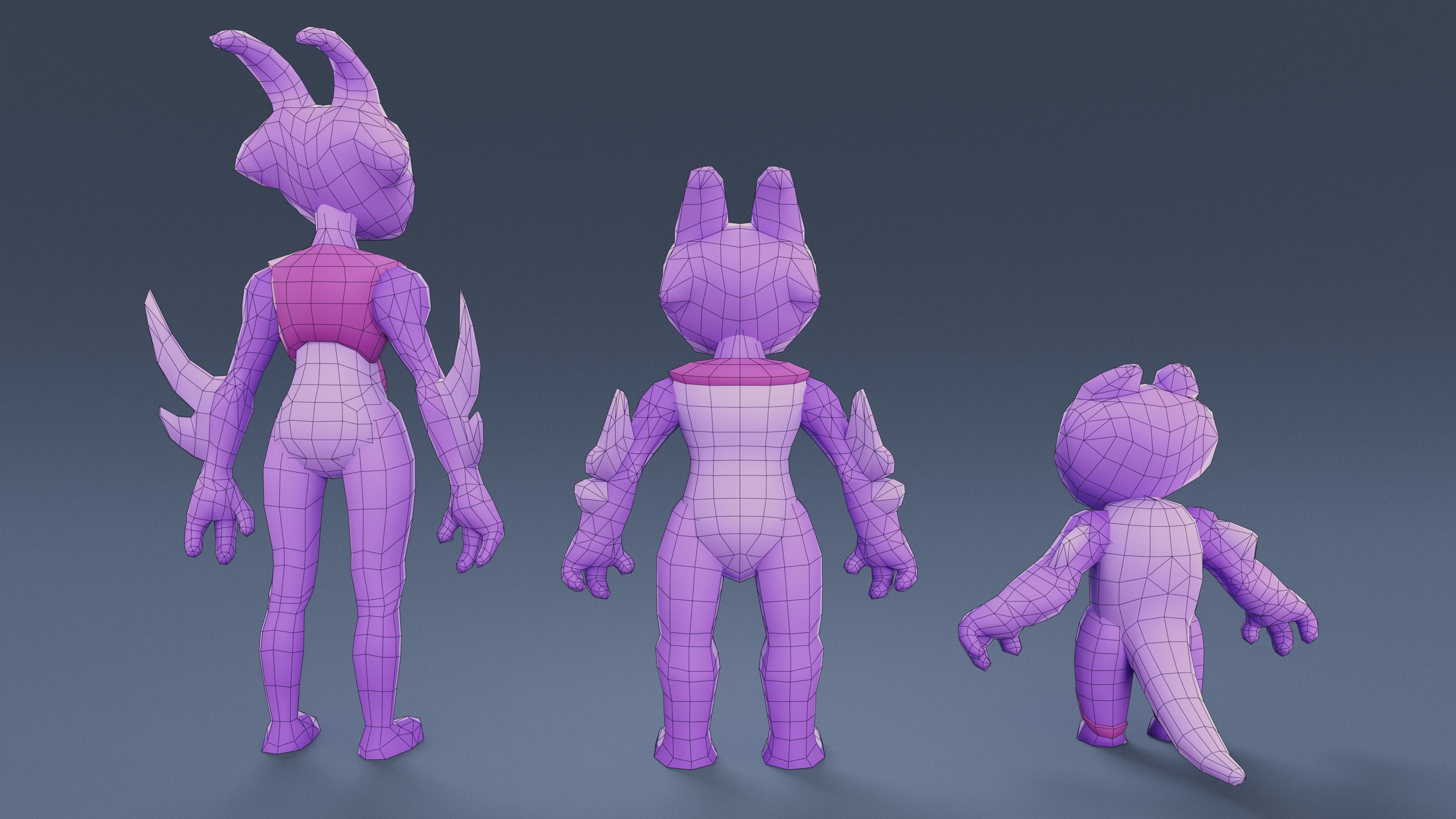 3D model Cartoon Characters - Evolution Fury Warrior VR / AR / low-poly ...