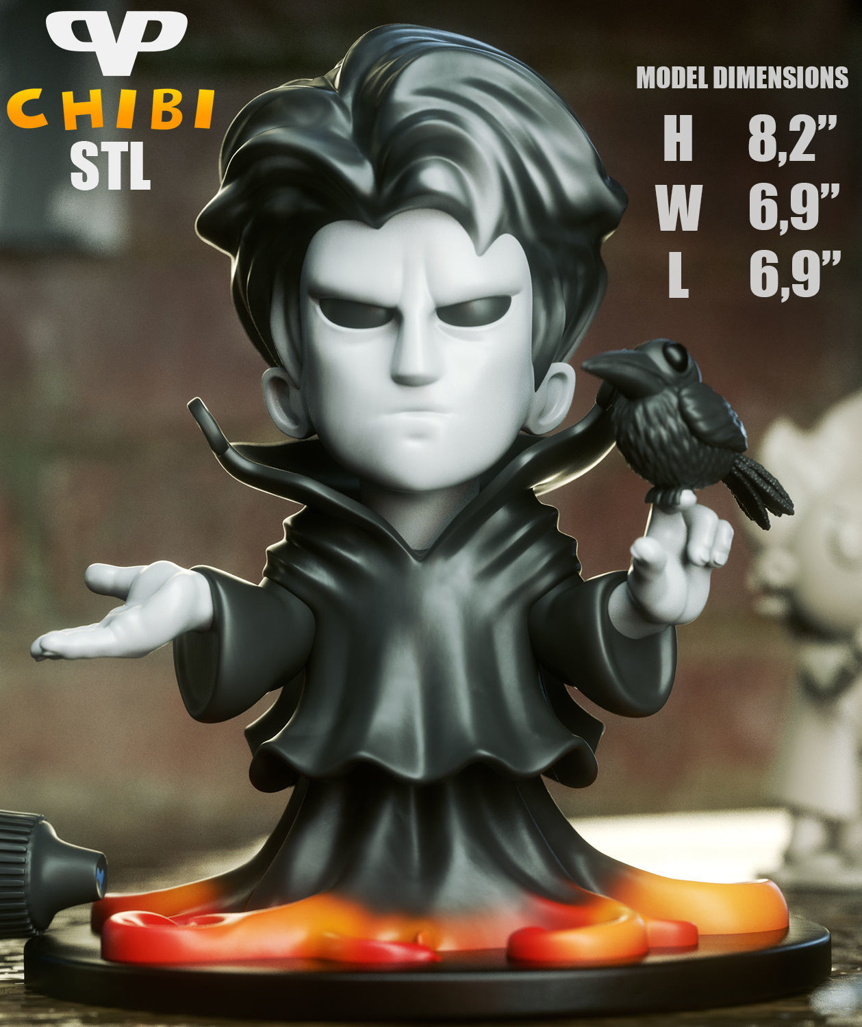 Sandman Dream Chibi STL for 3D Printing ChibiSTL 3DXM 3D model 3D ...