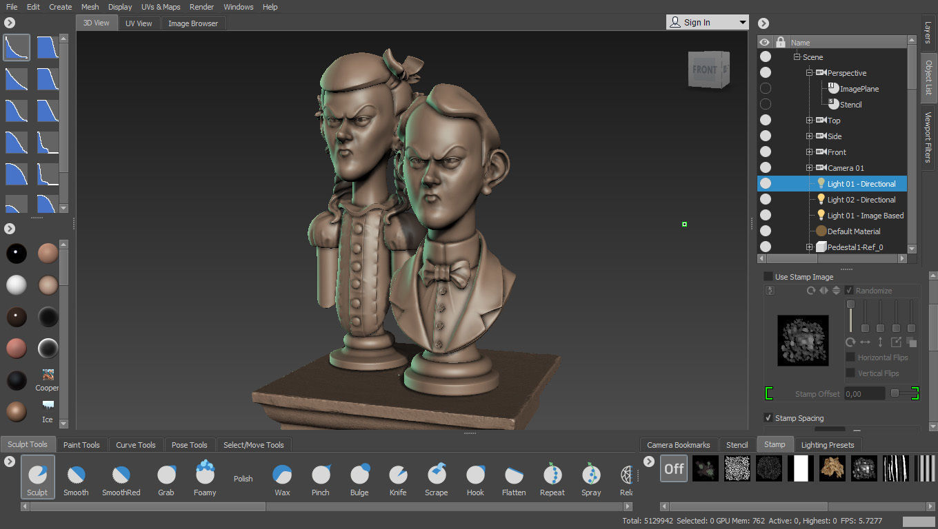 Haunted Mansion The Twins 3D Printable Busts 3D model 3D printable ...