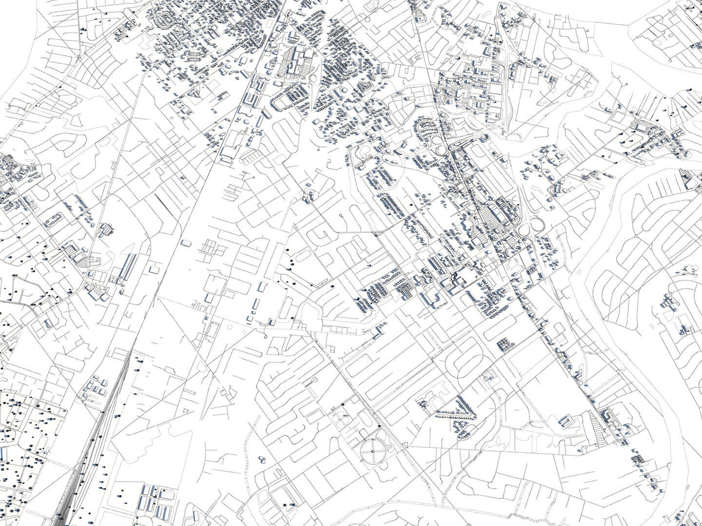 Jacksonville 50x50km City Map Model 3D model | CGTrader