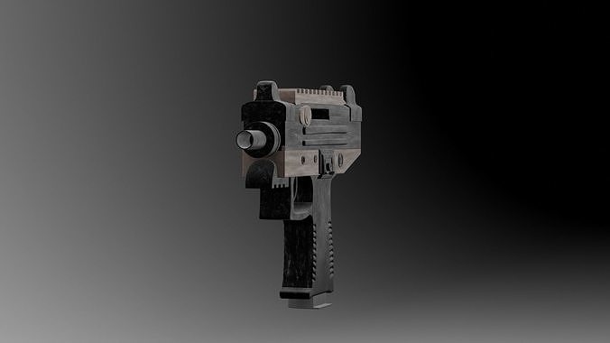 3D model UZI gun VR / AR / low-poly | CGTrader