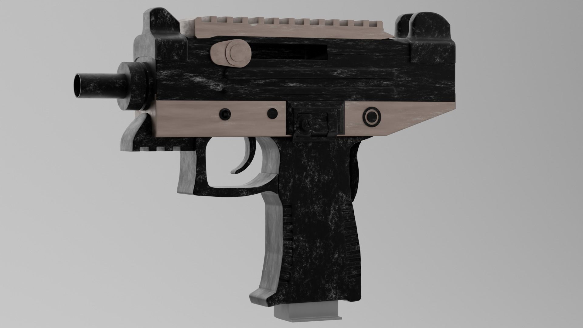 3D model UZI gun VR / AR / low-poly | CGTrader