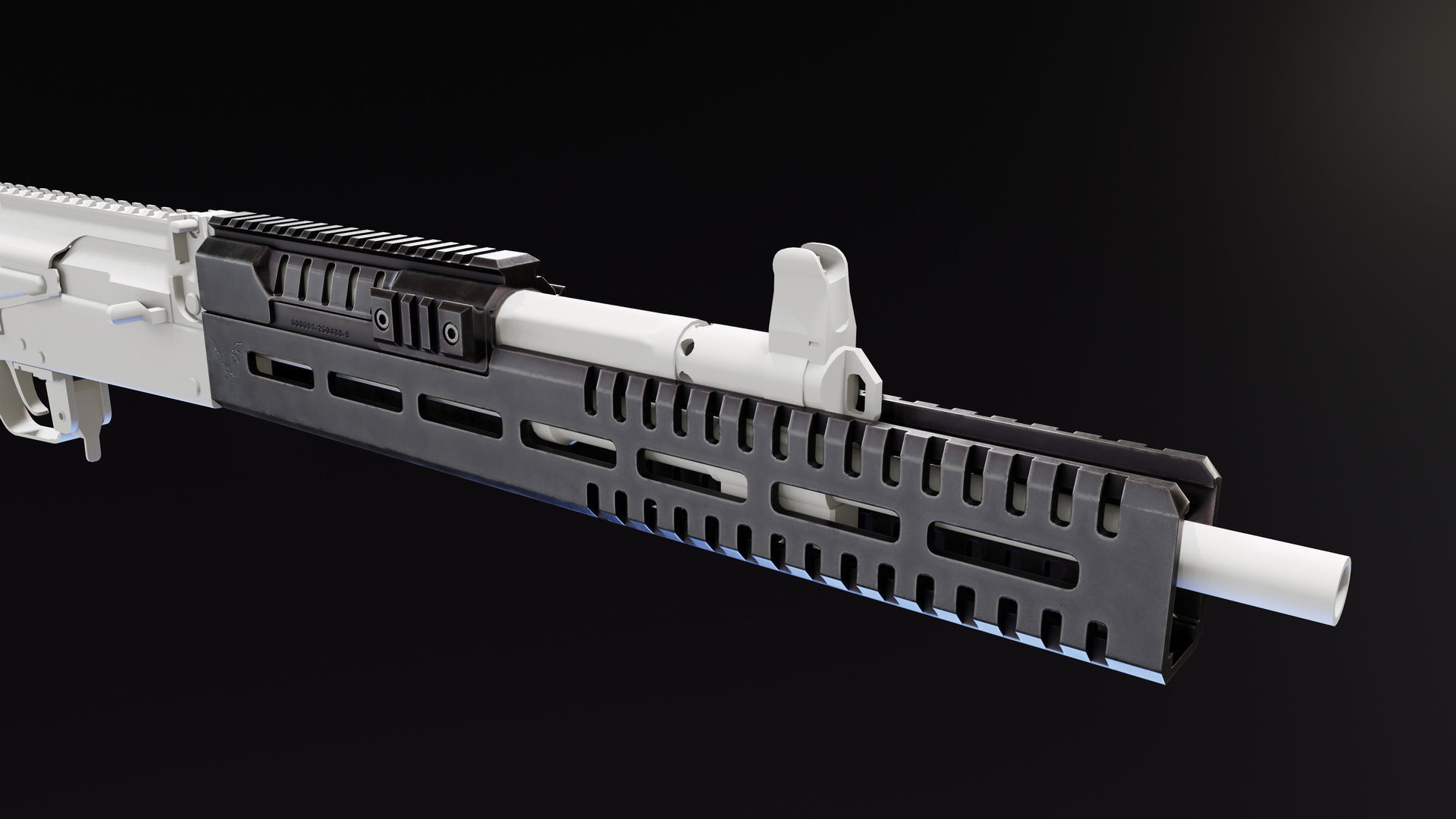 3D model Rotor43 AK12 handguard VR / AR / low-poly | CGTrader