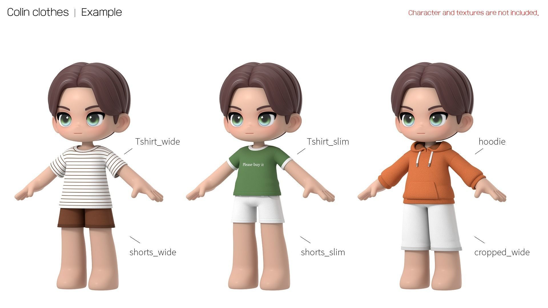 3D model Colin clothes VR / AR / low-poly | CGTrader