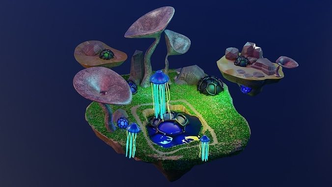 Alien planet free 3D model | CGTrader