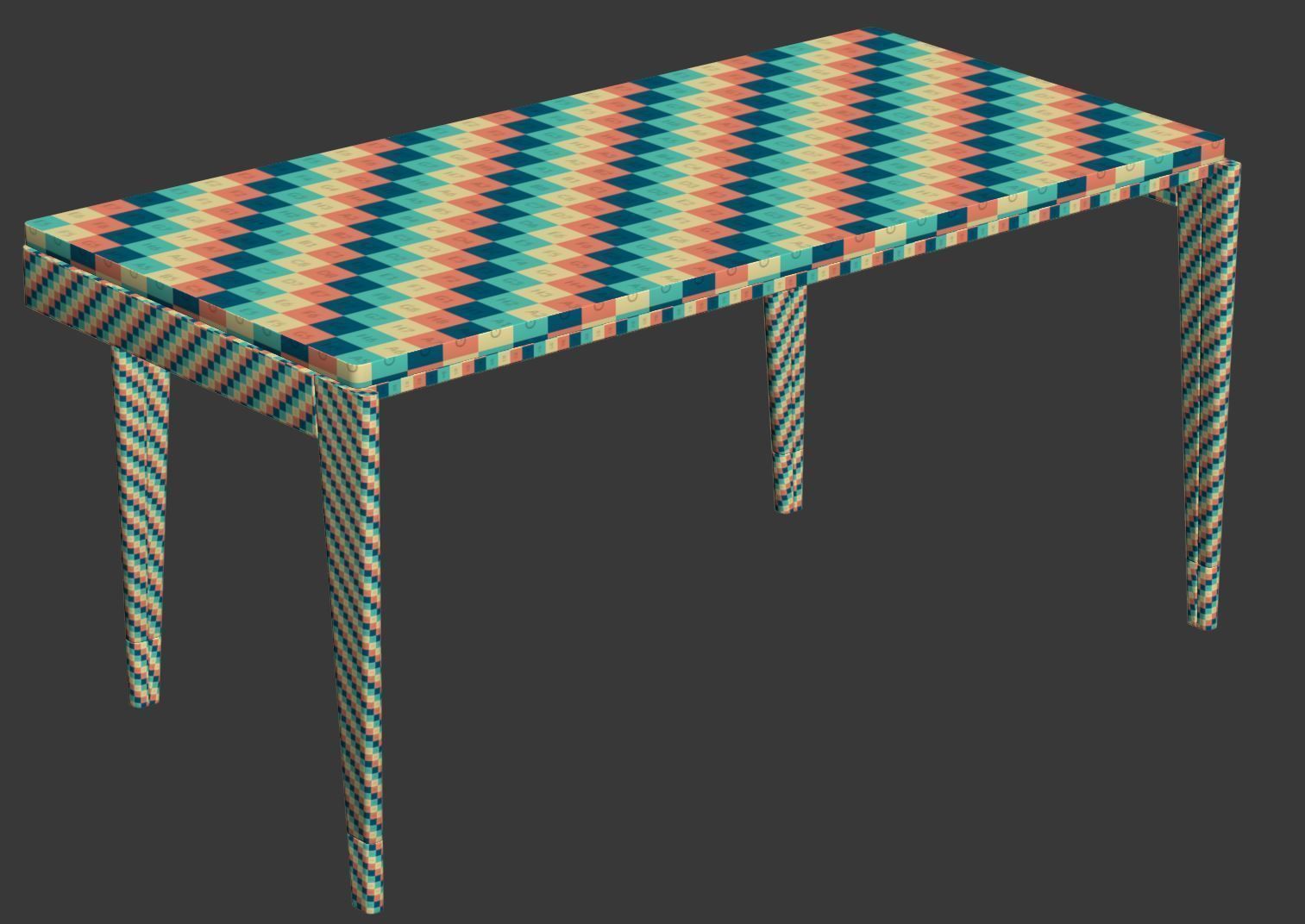 Jean Prouve desk table 3D model | CGTrader