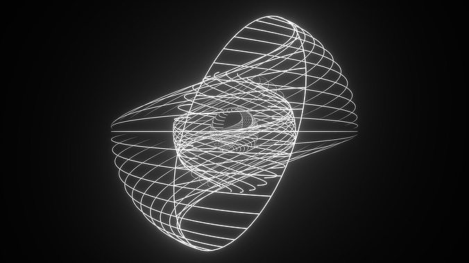 Abstract lines free 3D model animated | CGTrader