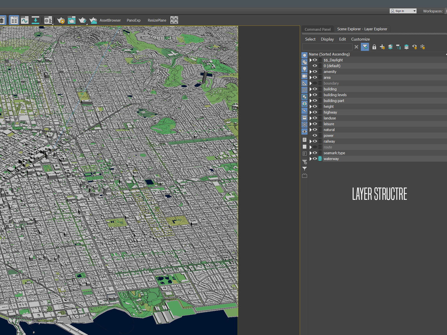 San Francisco California USA 25x25km City Map 3D model | CGTrader