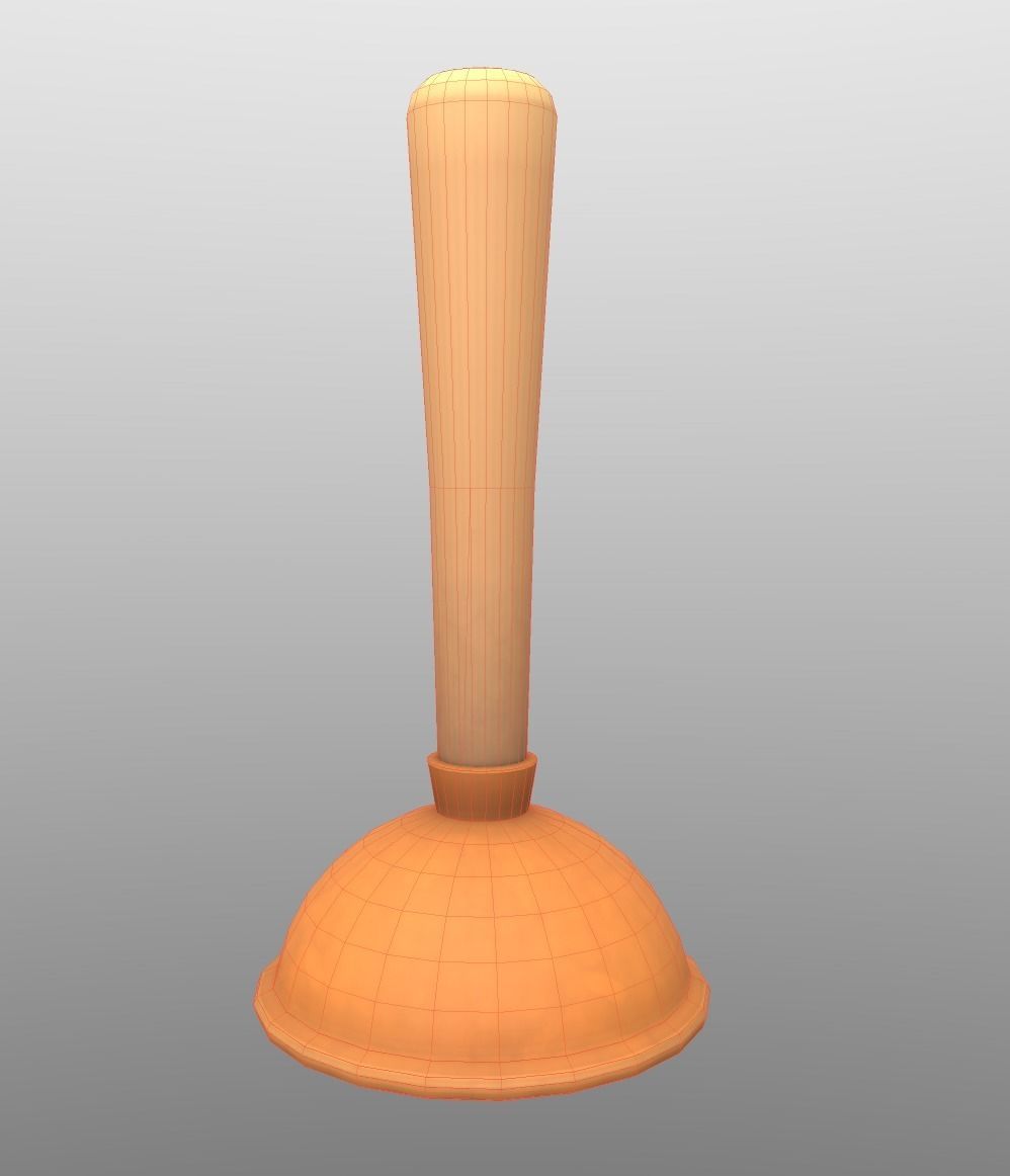 3D model Stylized Plunger VR / AR / low-poly | CGTrader