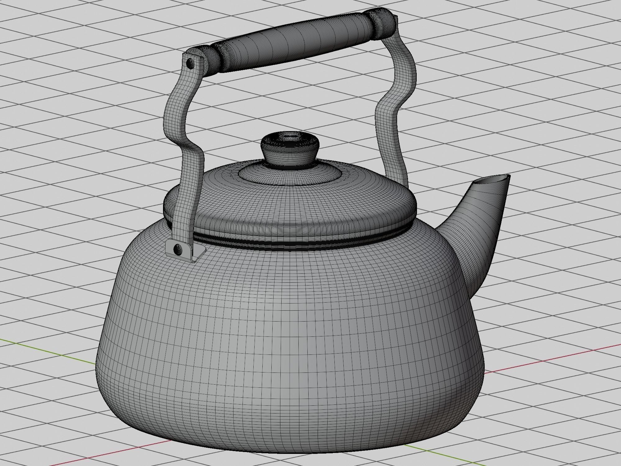 Stainless Steel Kettle 3D model | CGTrader