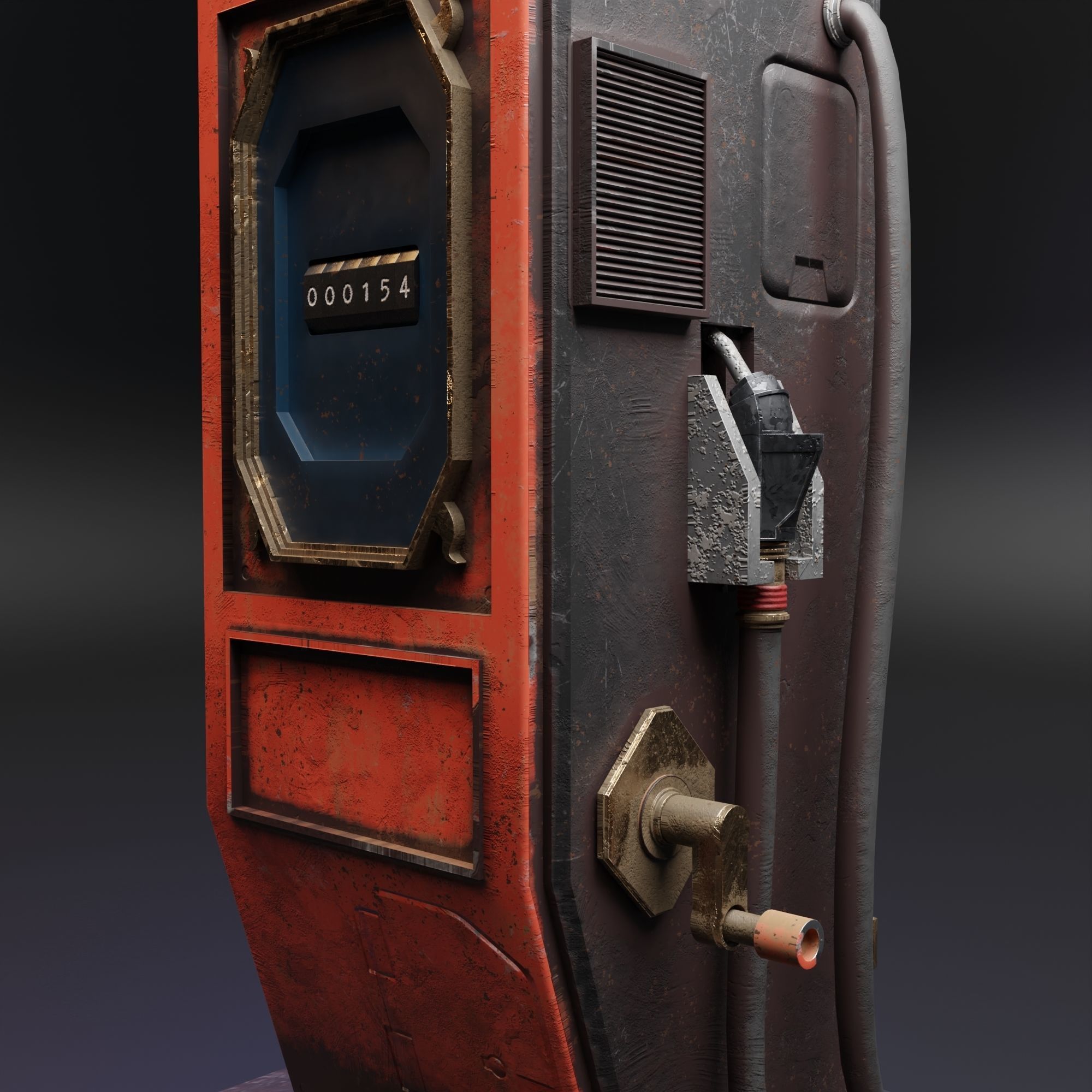 Old Gas Pump - 3D Model free 3D model | CGTrader