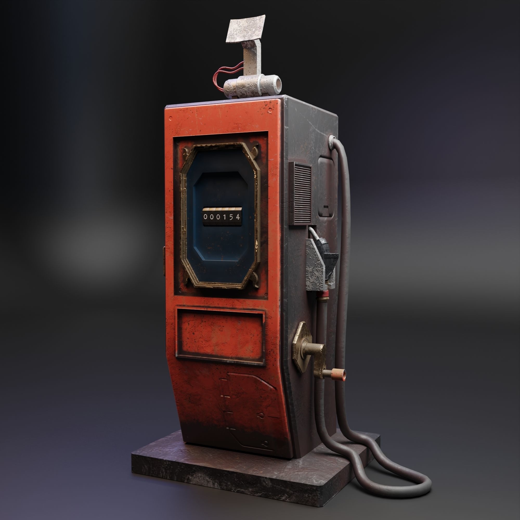 Old Gas Pump - 3D Model free 3D model | CGTrader
