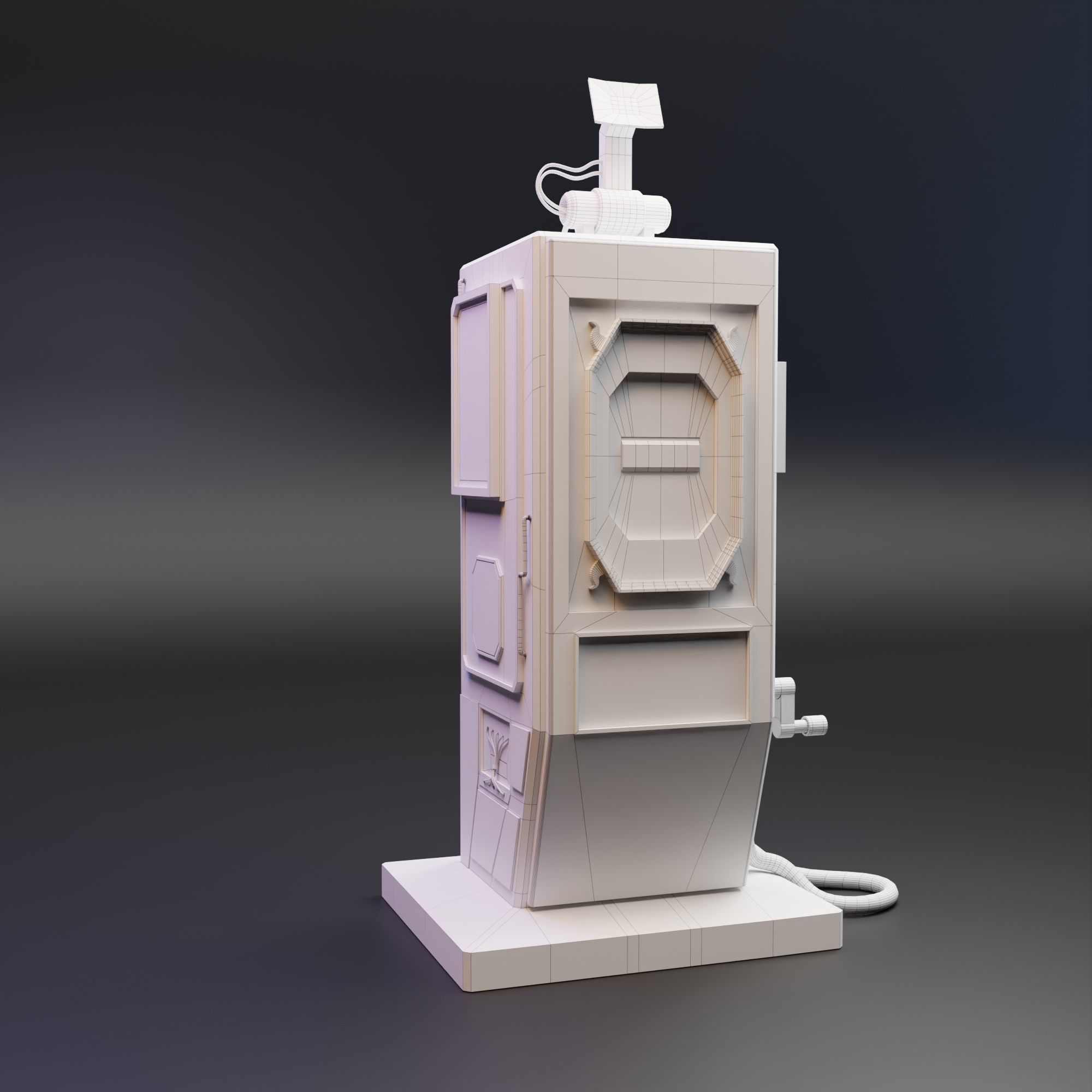 Old Gas Pump - 3D Model free 3D model | CGTrader