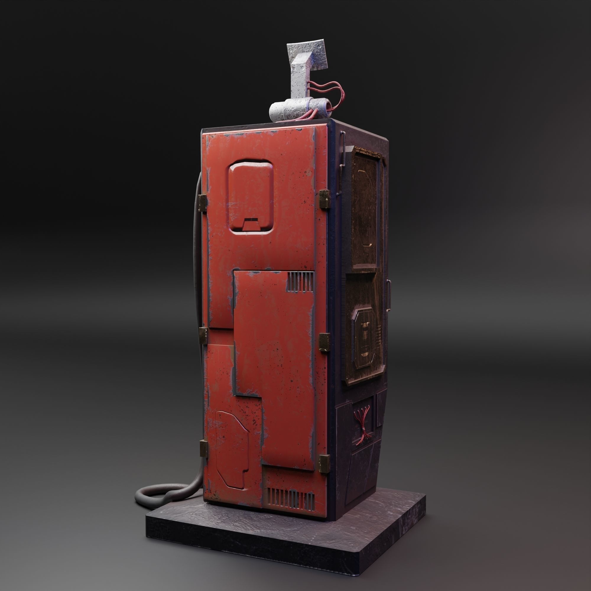 Old Gas Pump - 3D Model free 3D model | CGTrader
