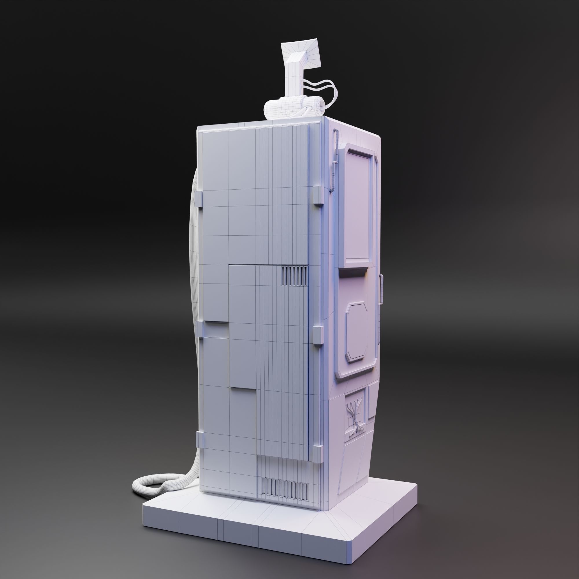 Old Gas Pump - 3D Model free 3D model | CGTrader