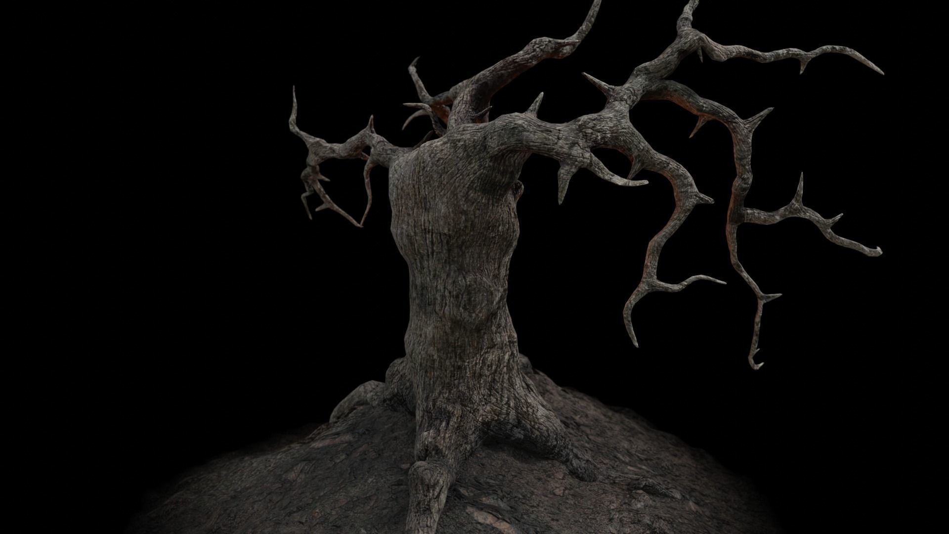 3D model Haunted Ghost Tree VR / AR / low-poly | CGTrader