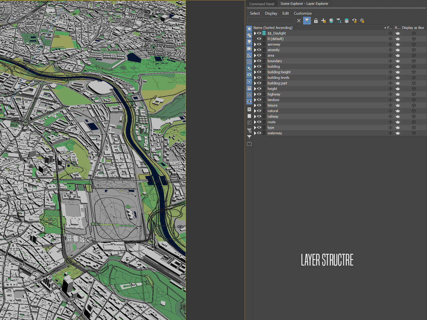 Madrid Spain 25x25km City Map 3D model | CGTrader