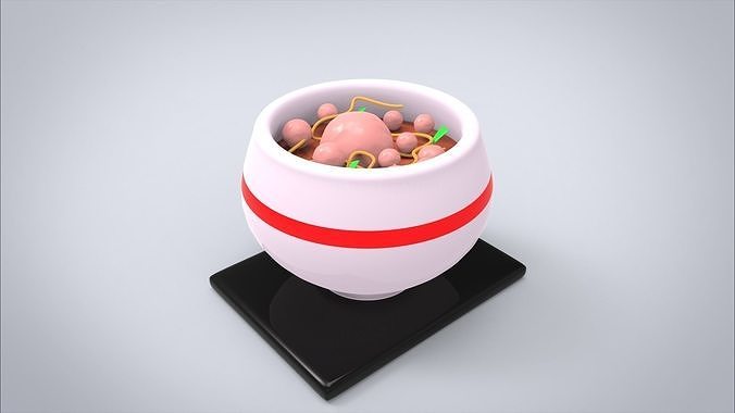 3D model Meatballs Indonesian Food VR / AR / low-poly | CGTrader