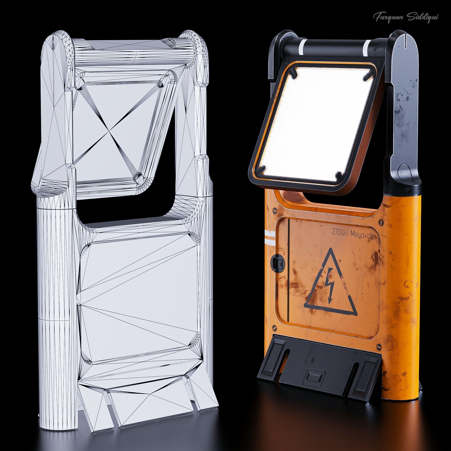3D model Sci-Fi LED Panel V1 VR / AR / low-poly | CGTrader