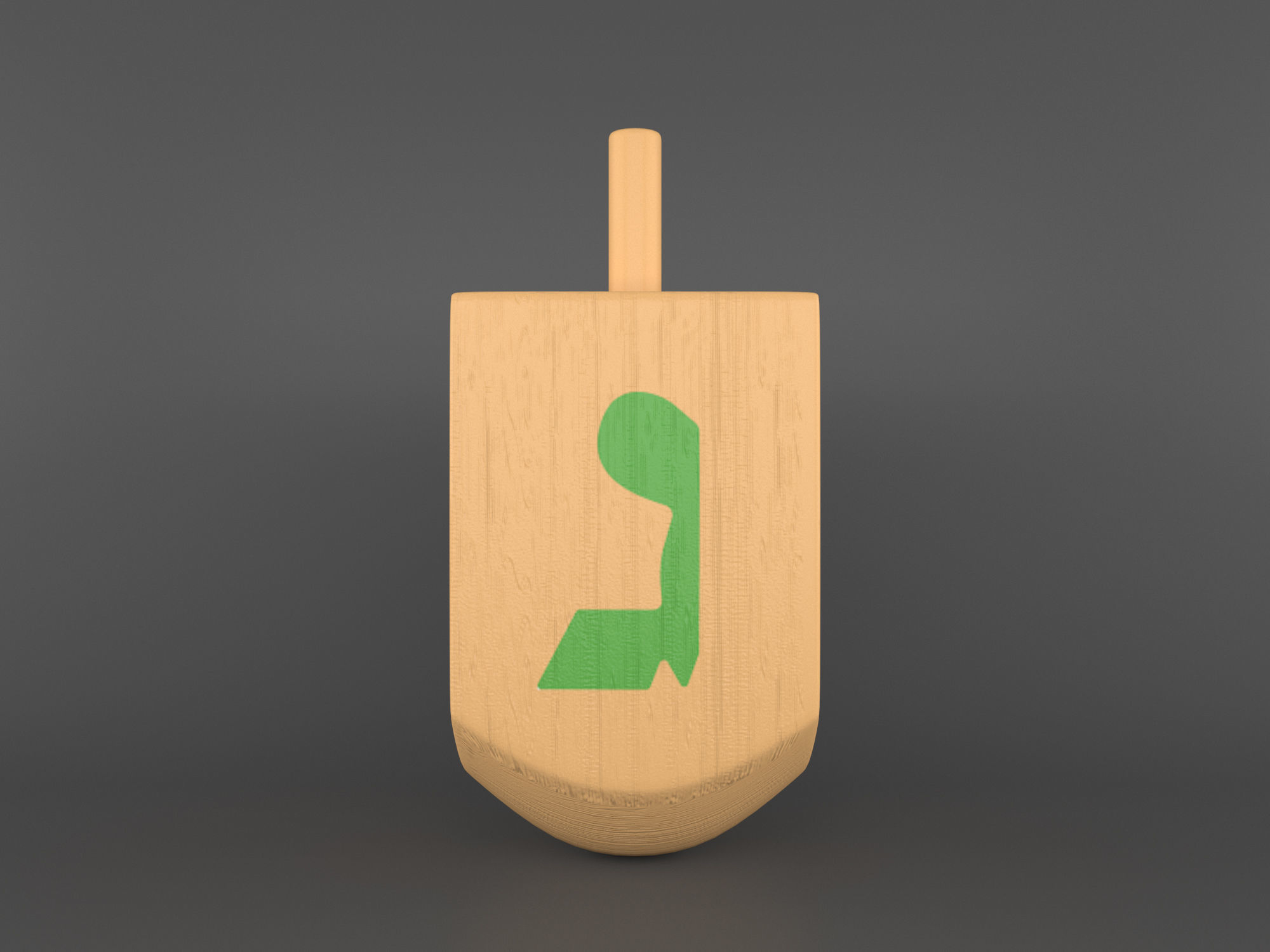 dreidels 3d model wooden hanukkah 3D model | CGTrader