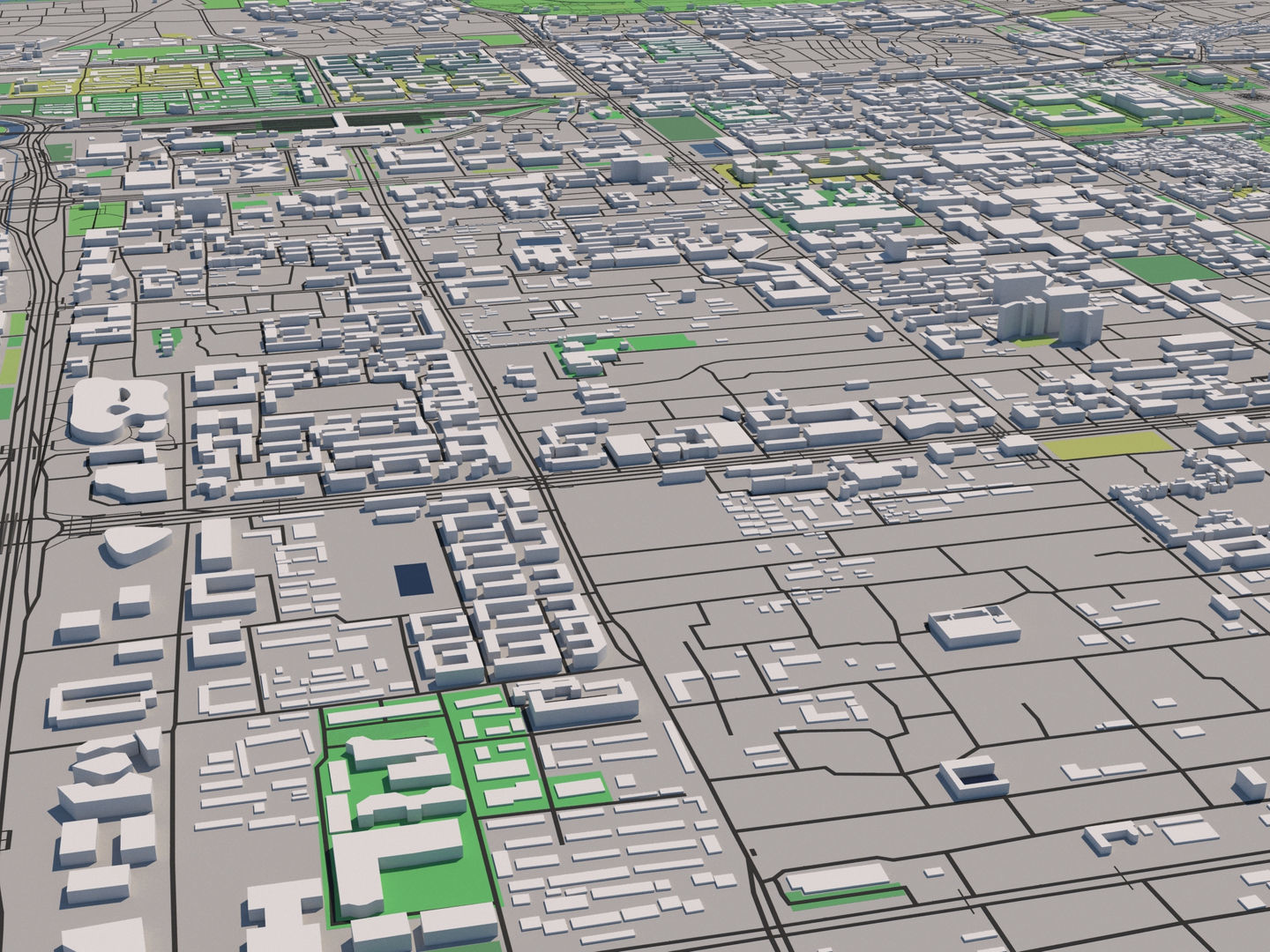 Beijing China 30x30km 3D City Map 3D model | CGTrader