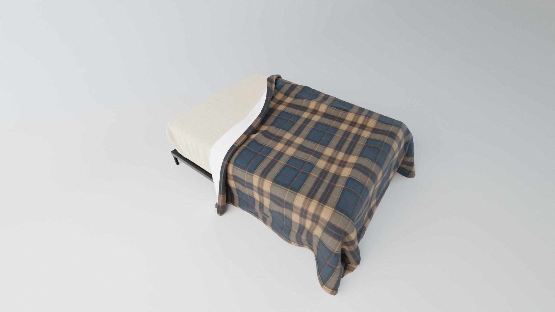 Unmade Bed free 3D model | CGTrader
