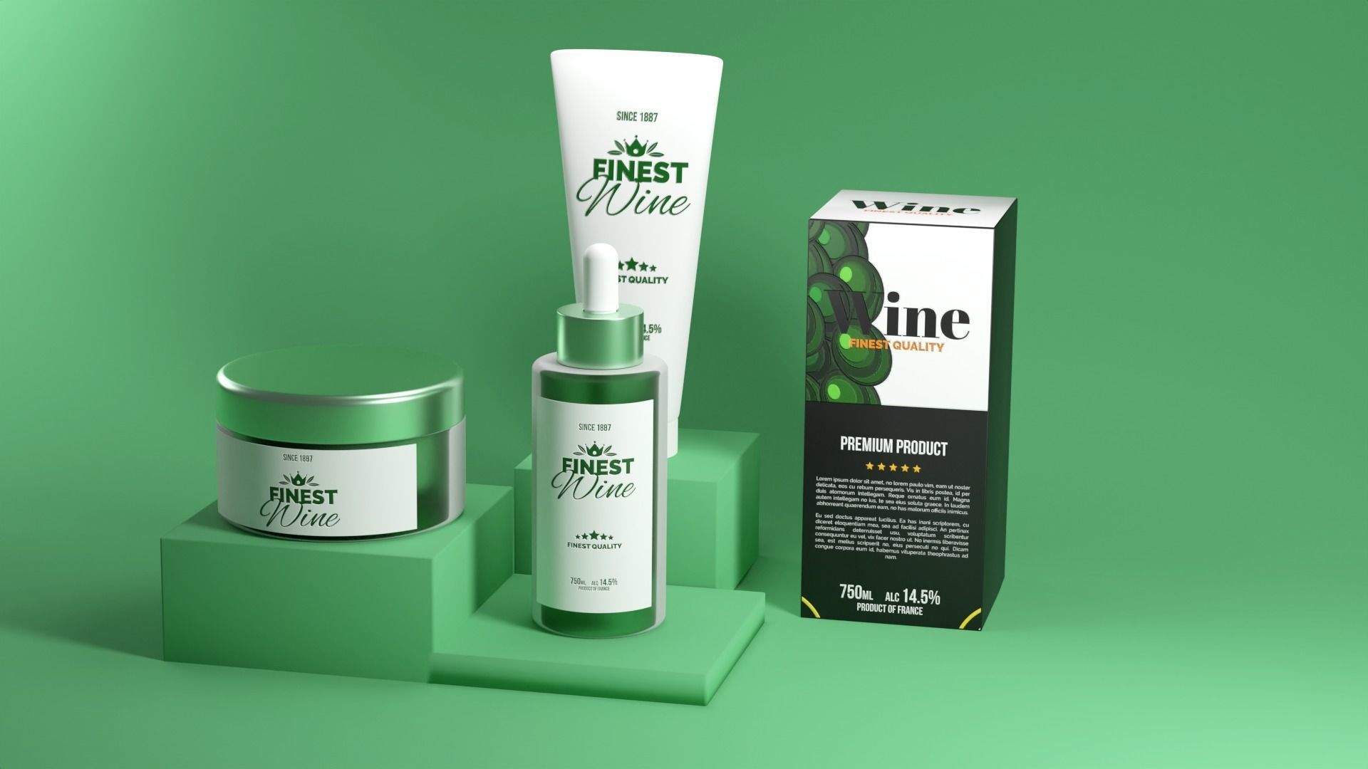 3D model Cosmetic Product Design VR / AR / low-poly | CGTrader