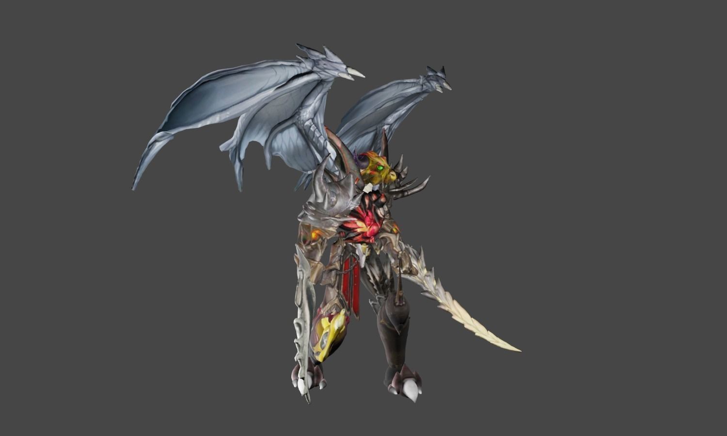 Zeloeman F 3 demon with wings 3D model animated rigged | CGTrader