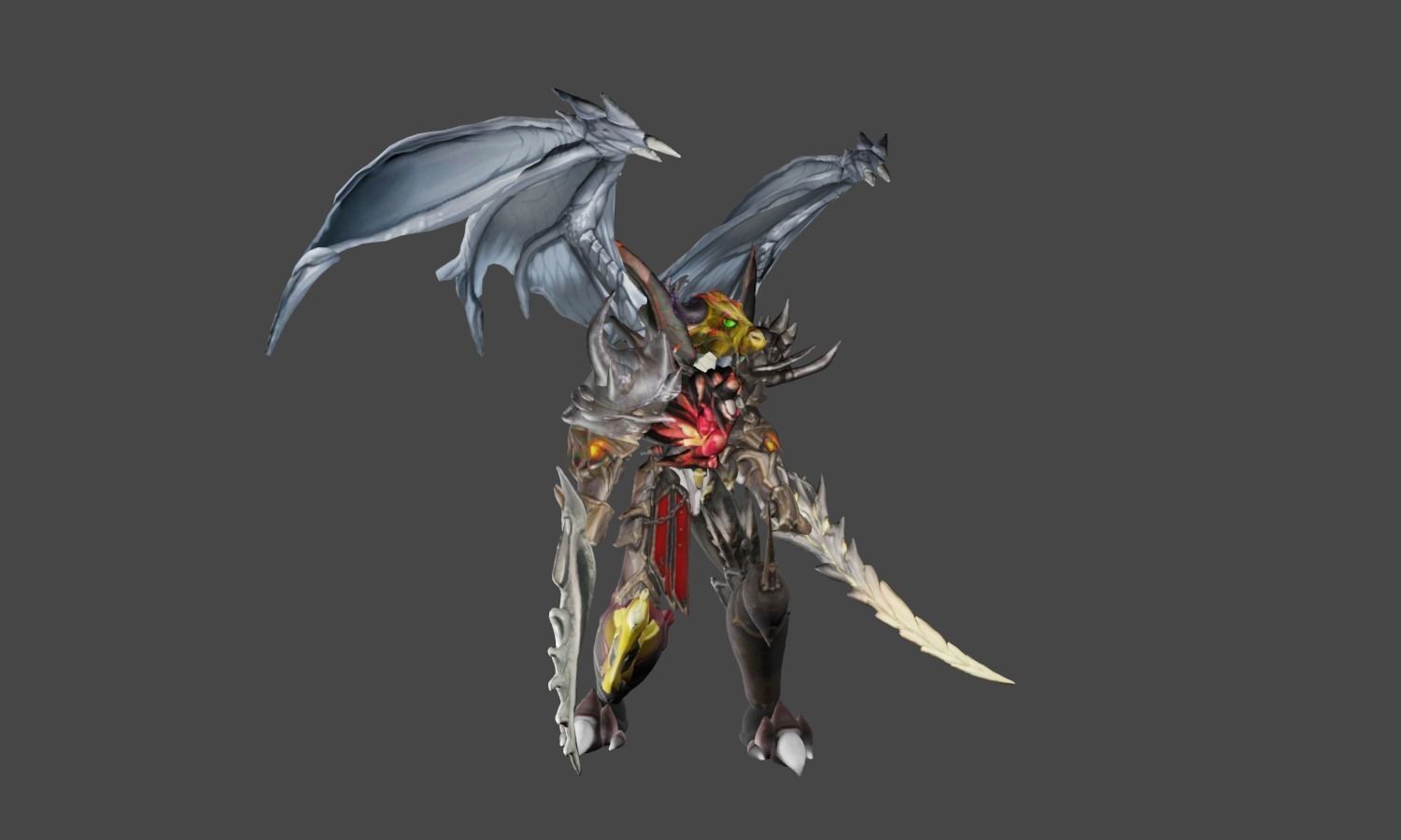 Zeloeman F 3 demon with wings 3D model animated rigged | CGTrader