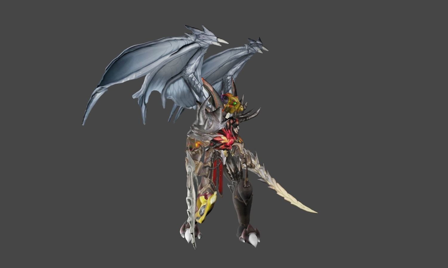 Zeloeman F 3 demon with wings 3D model animated rigged | CGTrader